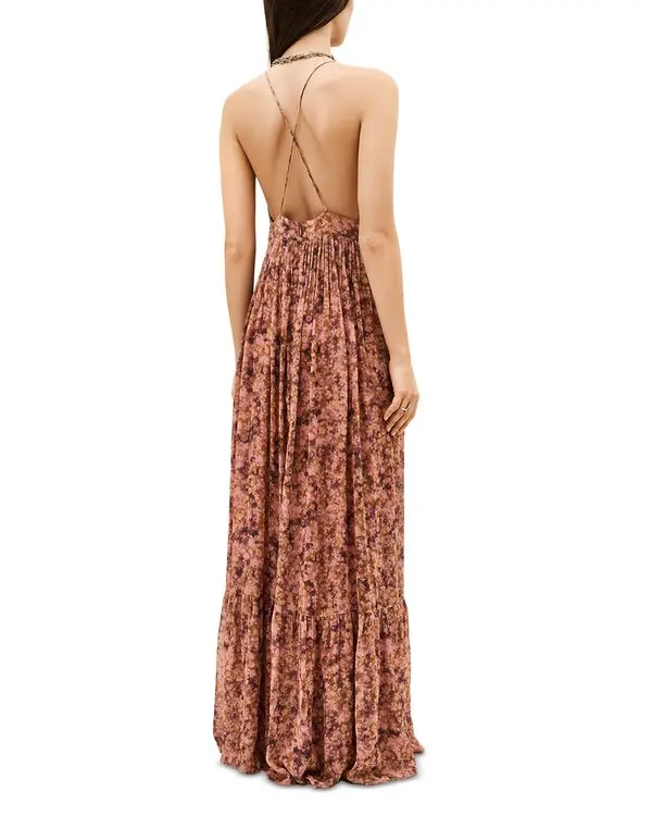 Ba&sh Agnes Printed Maxi Dress - Pink