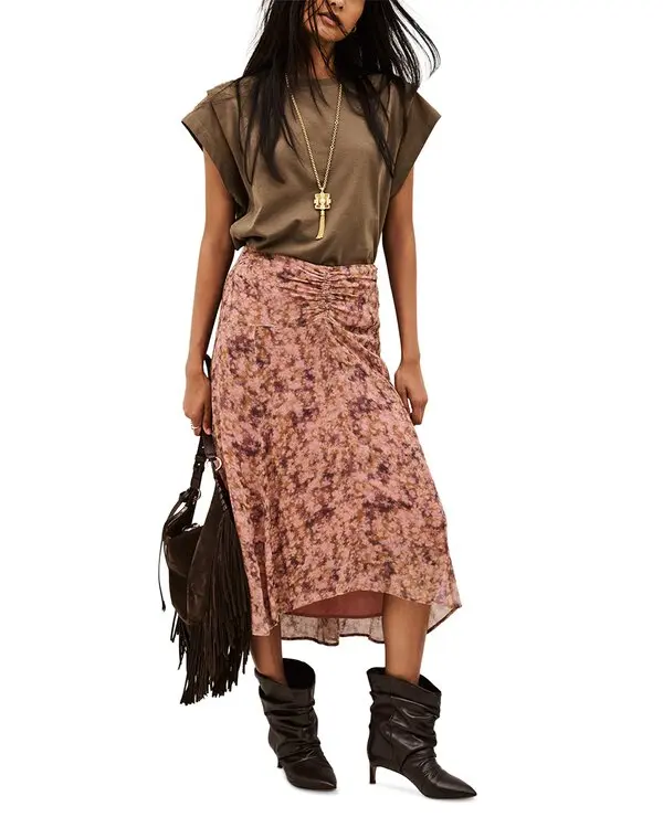 Ba&sh Aimee Printed Maxi Skirt