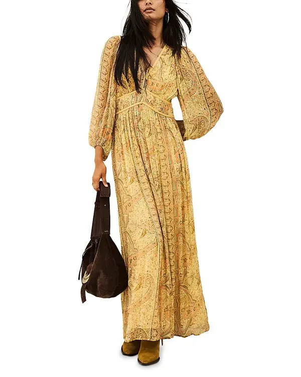 Ba&sh Chana Printed Maxi Dress