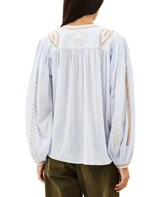 Ba&sh Mona Embroidered Shirt
