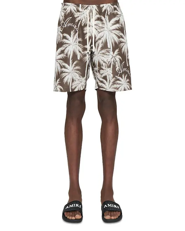 Amiri Palms Drawstring Swim Shorts