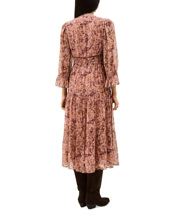 Ba&sh Aema Printed Midi Dress