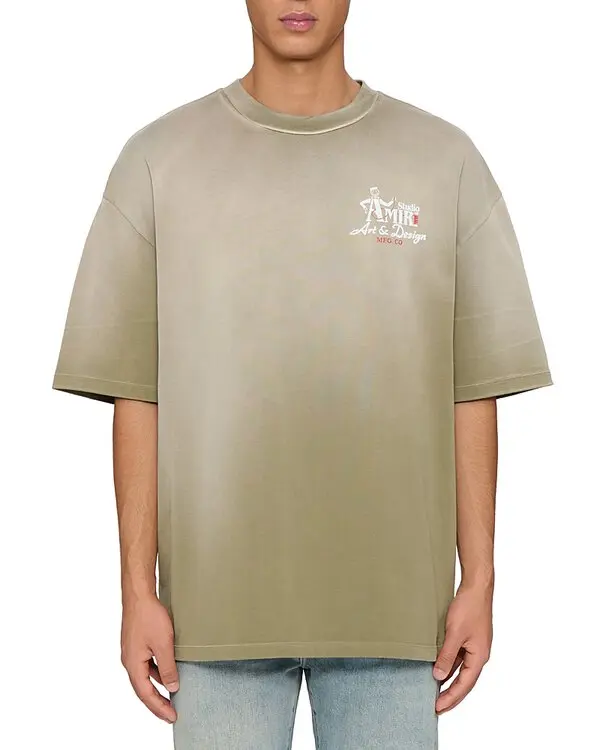 Amiri Art & Design Studio Logo Cotton T-shirt