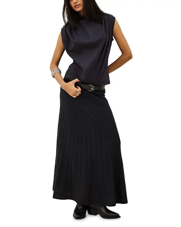 Ba&sh Hoda Draped Top - Ink