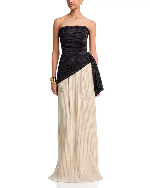 Simkhai Laia Bustier Strapless Maxi Dress