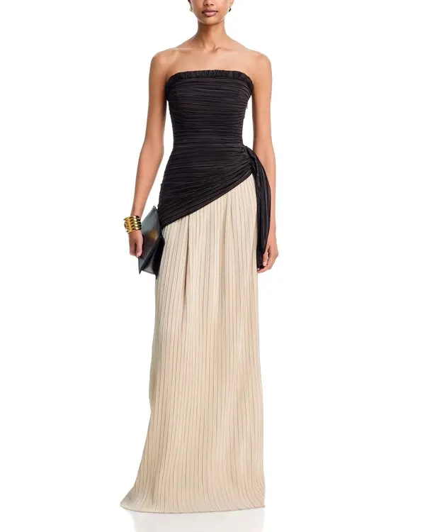Simkhai Laia Bustier Strapless Maxi Dress