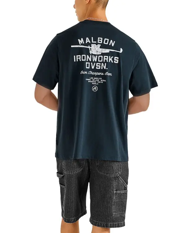 MALBON Relaxed Fit Vista Ironworks Tee