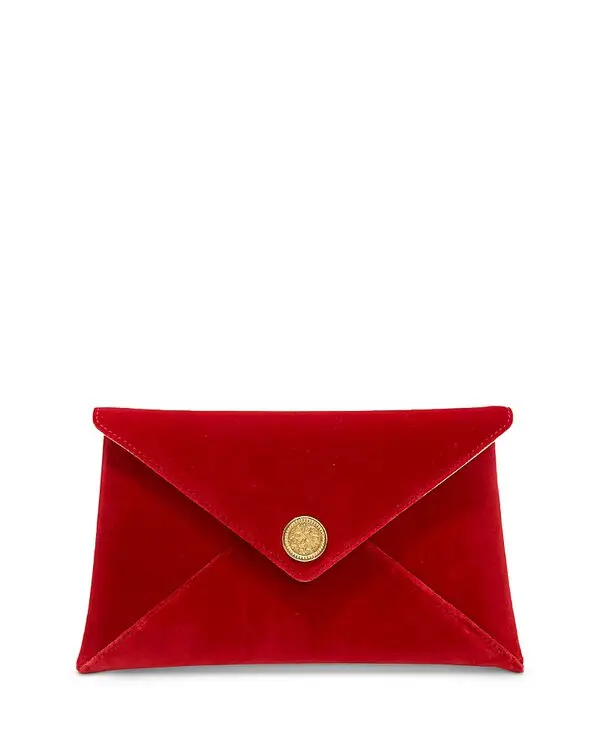 Altuzarra Velvet Envelope Clutch - Grenadine