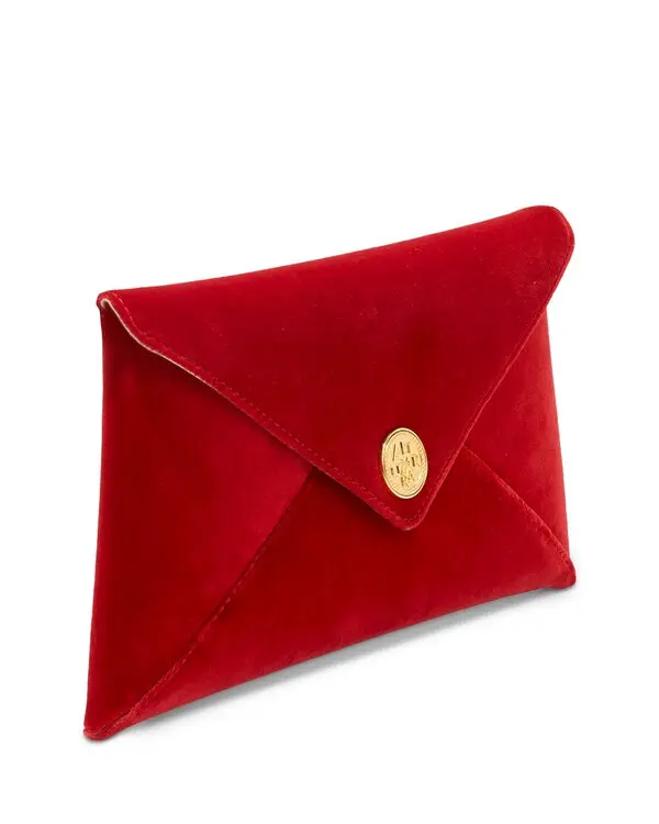 Altuzarra Velvet Envelope Clutch - Grenadine