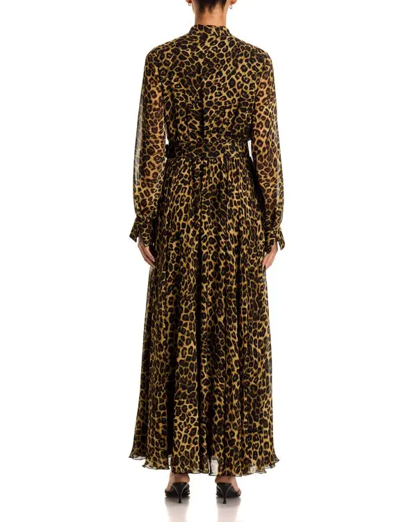 TOCCIN Jane Tie Neck Printed Maxi Dress