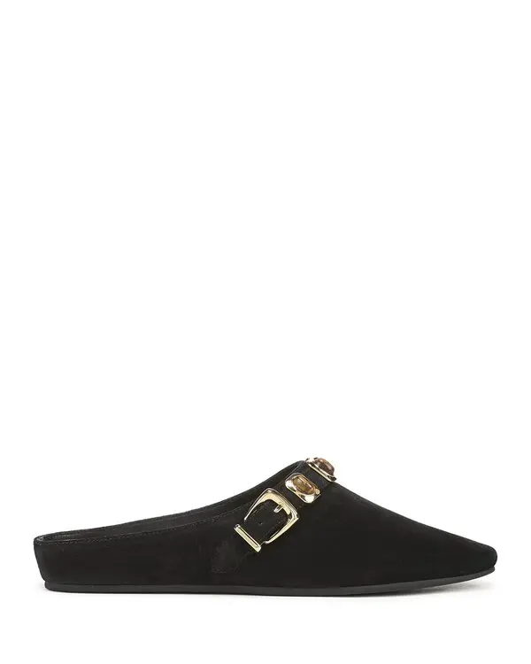 Veronica Beard Narcisa Embellished Mules - Black