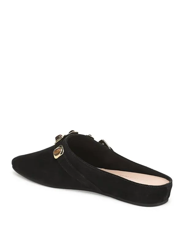 Veronica Beard Narcisa Embellished Mules - Black