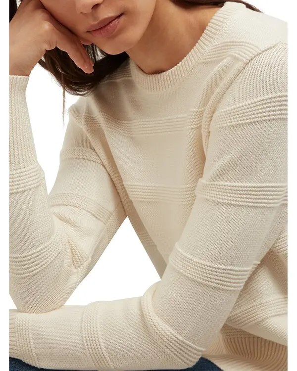 HOBBS LONDON Textured Stripe Sweater