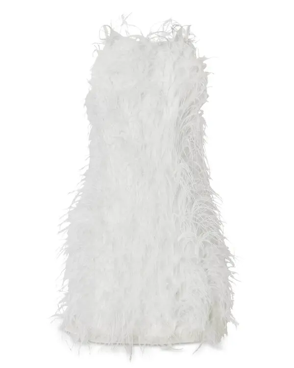 Pinko Piripicchio Georgette Feather Dress