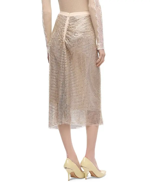 Pinko Berlina Square Crystal Skirt