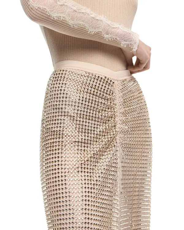 Pinko Berlina Square Crystal Skirt