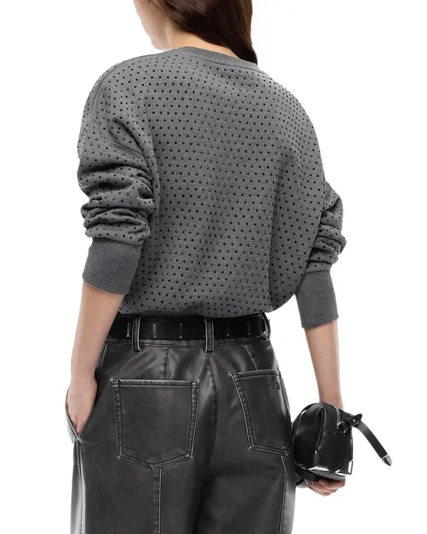 Pinko Monaci Maglia Felpa Melange Fu Sweatshirt