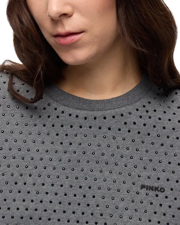 Pinko Monaci Maglia Felpa Melange Fu Sweatshirt