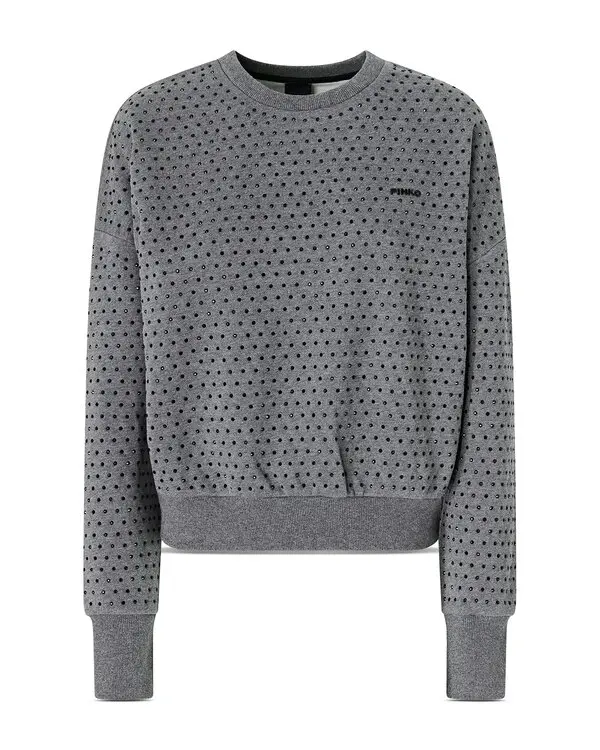 Pinko Monaci Maglia Felpa Melange Fu Sweatshirt