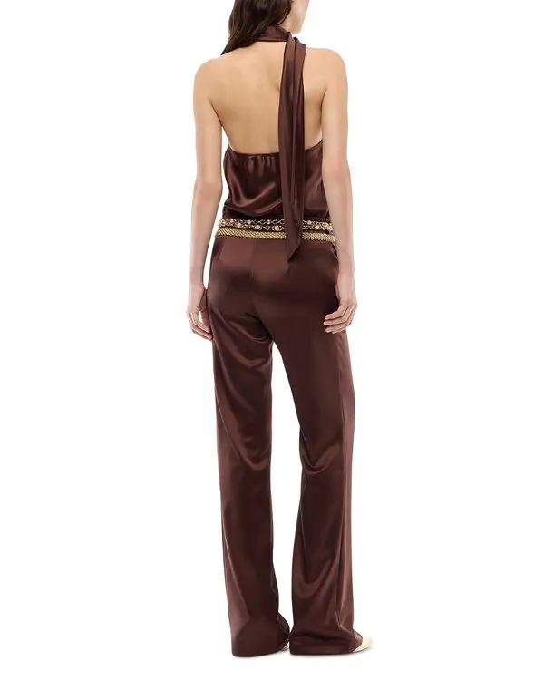 Pinko Audi Satin One Shoulder Jumpsuit