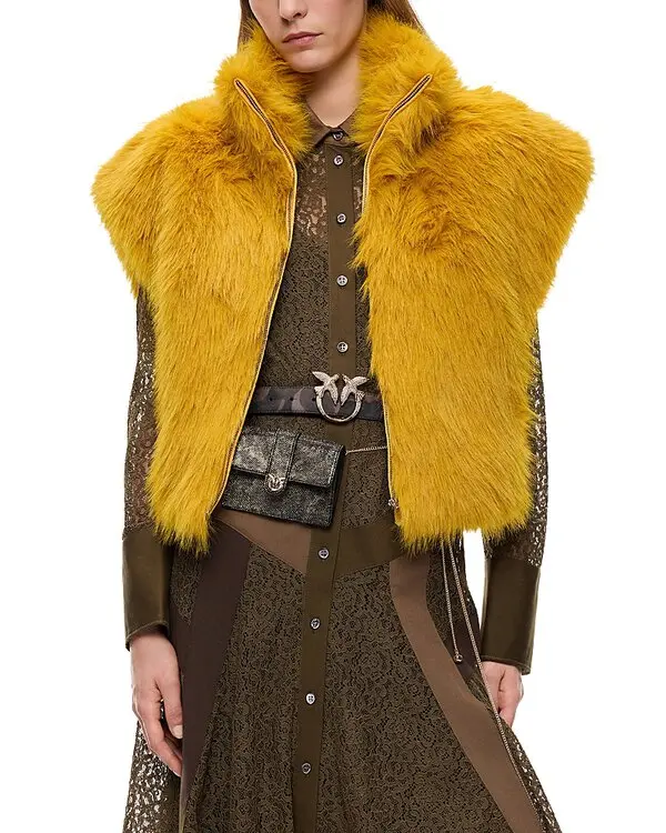 Pinko Eloro Aspen Faux Fur Vest
