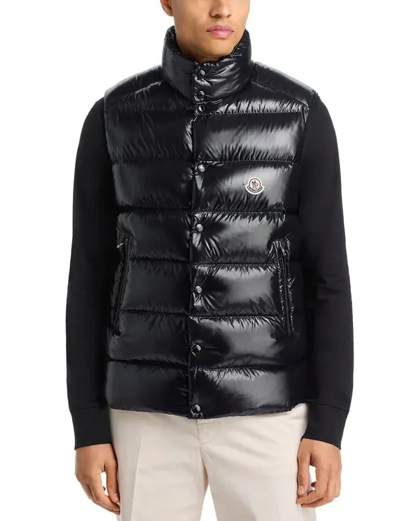 Moncler Tibb Down Vest With Stand Collar