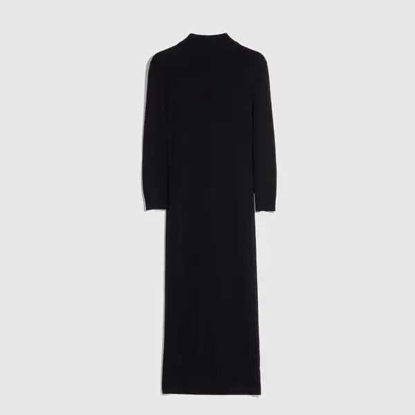 Gucci Fine Rib Knit Wool Dress With Horsebit