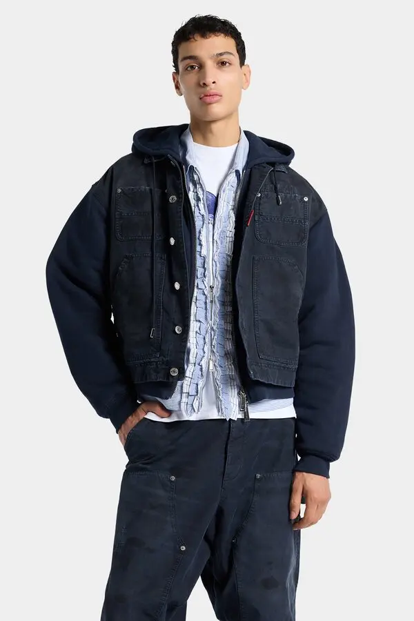 Dsquared2 Hybrid Hooded Carpenter Jacket
