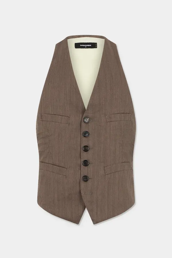 Dsquared2 Oversized Crinkled Vest