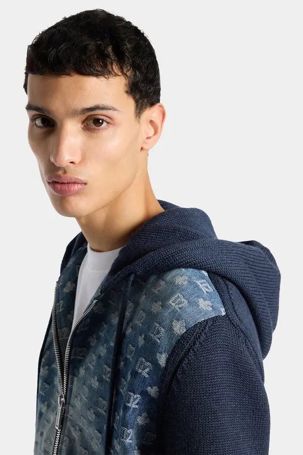 Dsquared2 Monogram Zipped Cardigan