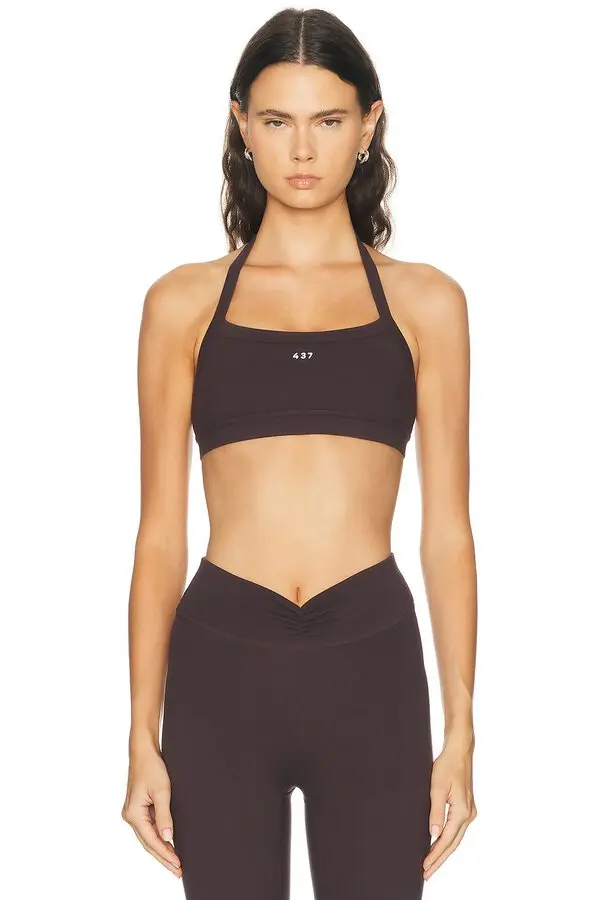 437 The Halter Bra In Chocolate - Espresso