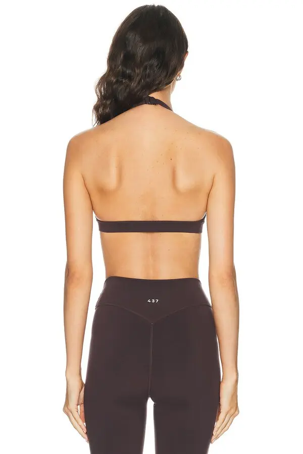 437 The Halter Bra In Chocolate - Espresso