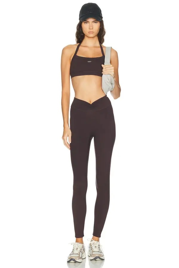 437 The Halter Bra In Chocolate - Espresso