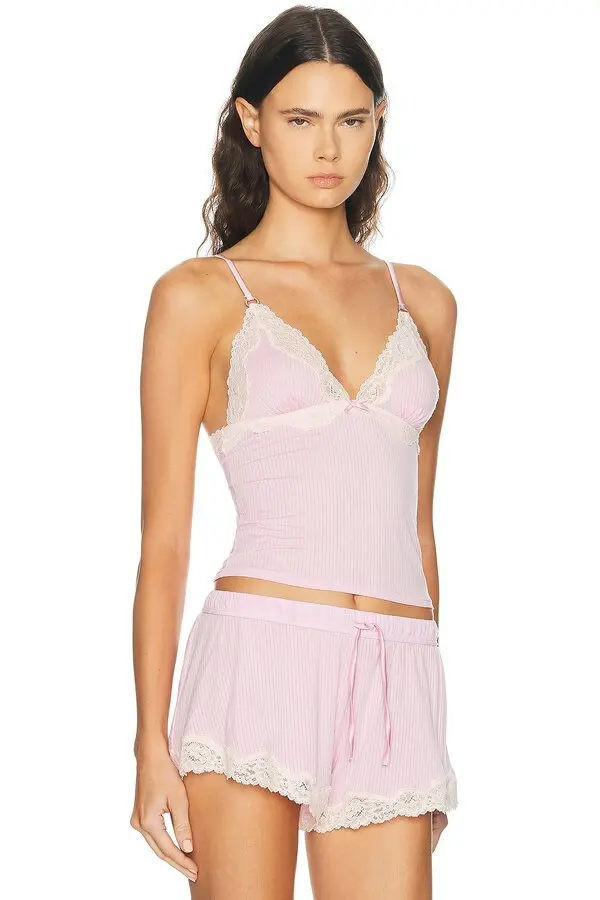 FLEUR DU MAL Butter Rib Cami Top