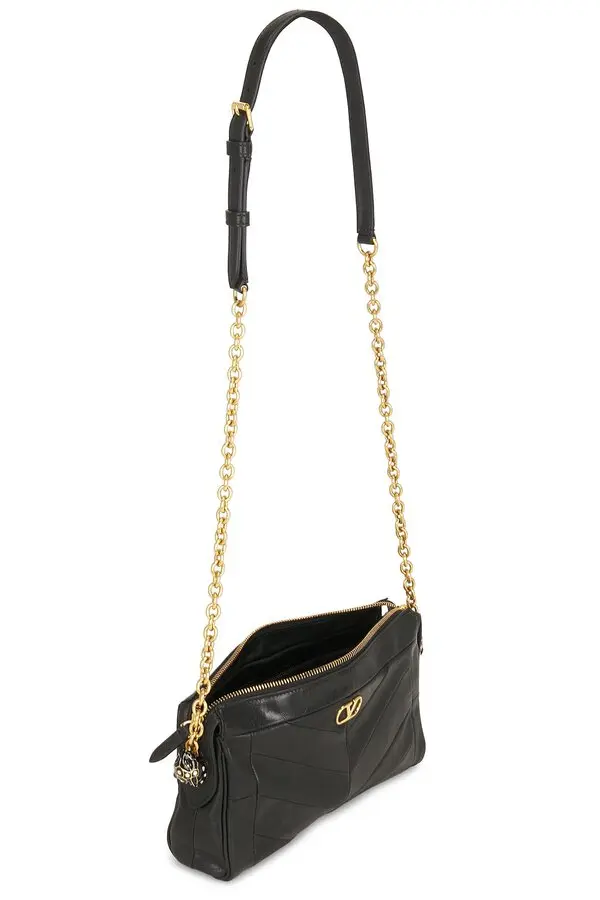 Valentino Garavani Panthea Small Shoulder Bag In Black