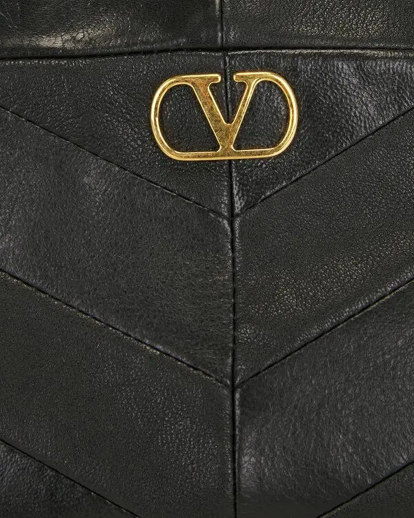 Valentino Garavani Panthea Small Shoulder Bag - Nero