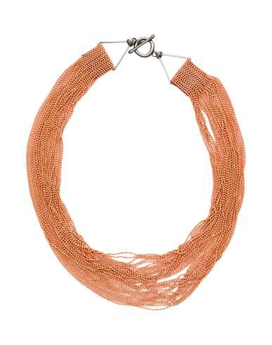 Fabiana Filippi Ecobrass Beaded Necklace - Orange