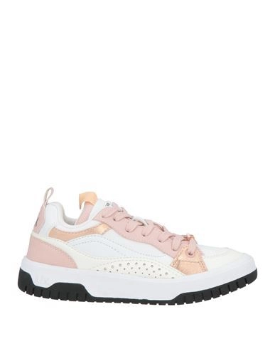 Armani Exchange Low-top Sneakers With Metallic Trim - Pink
