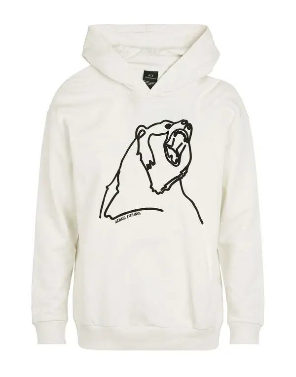 Armani Exchange Sweatshirt Size Cotton, Elastane - White