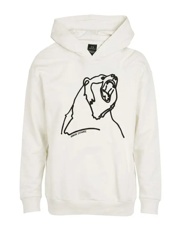 Armani Exchange Sweatshirt Size Cotton, Elastane - White