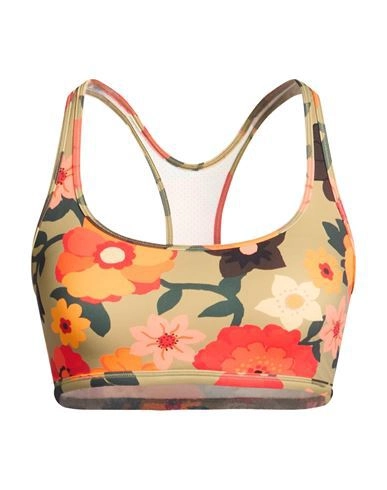 Tory Burch Floral Print Cropped Tencel & Lycra Sports Top - Green