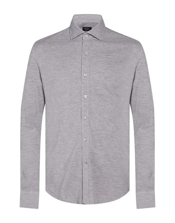 Paul & Shark Shirt Light Size Cotton, Cashmere - Grey