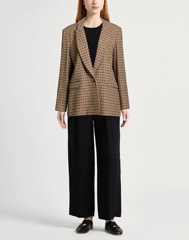 TWINSET Blazer Camel Size Wool, Polyester, Viscose, Elastane