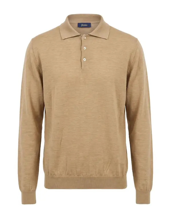 Herno Sweater Size Virgin Wool, Silk - Sand