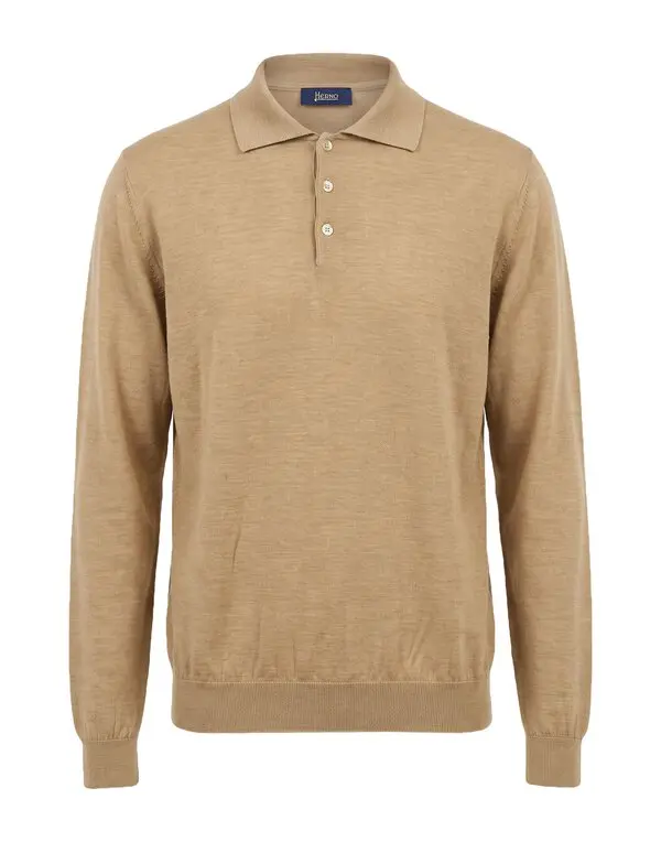 Herno Sweater Size Virgin Wool, Silk - Sand
