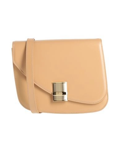 FERRAGAMO Leather Crossbody Bag - Beige