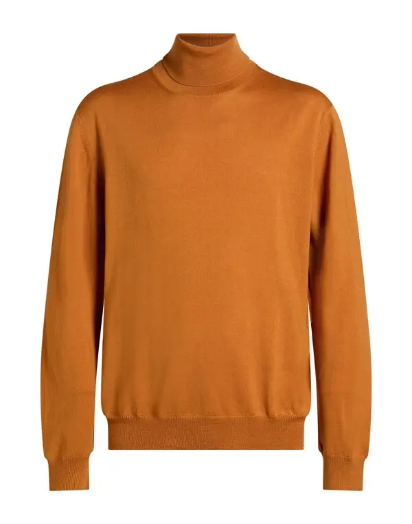 GRAN SASSO Turtleneck Size Virgin Wool - Mandarin