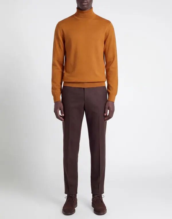 GRAN SASSO Turtleneck Size Virgin Wool - Mandarin