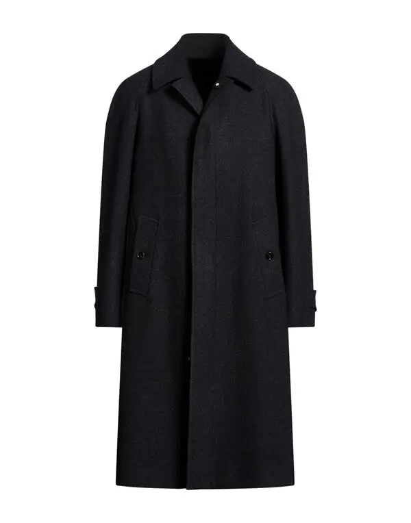 LARDINI Virgin Wool & Cashmere Single-breasted Coat
