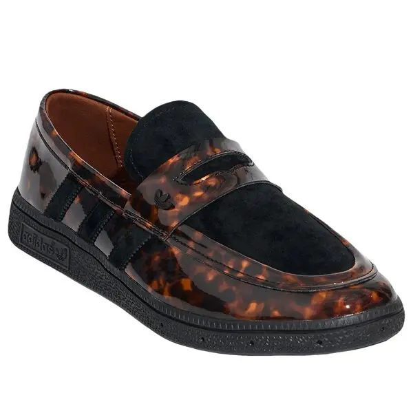 Adidas Handball Spezial "brown Patent Leather - Brown/core Black/core Black